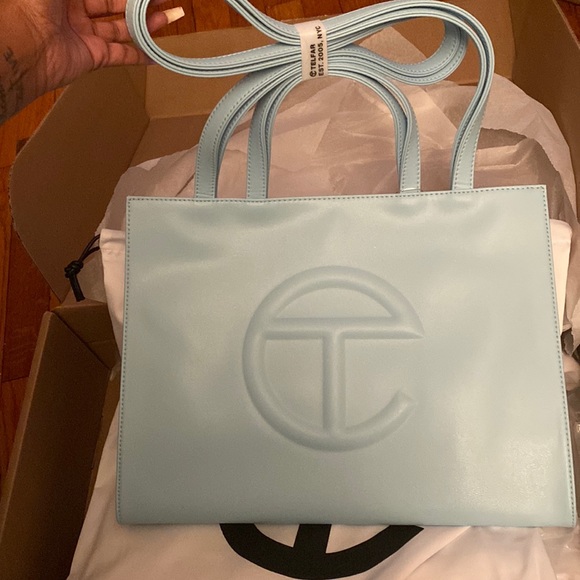Bags | Brand New Pool Blue Telfar Bag | Poshmark